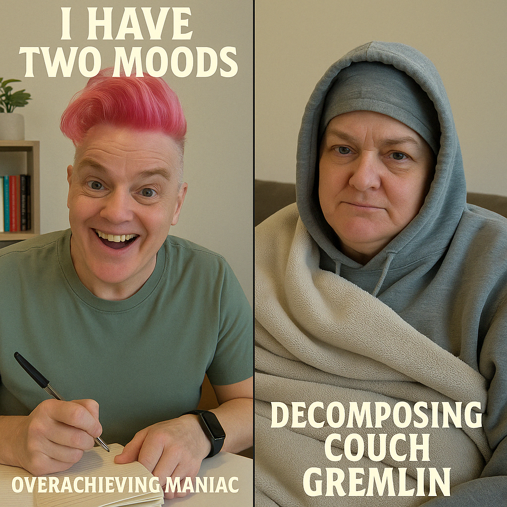 I Have Two Moods—Overachieving Maniac or Decomposing Couch Gremlin – I Am Sqwrl